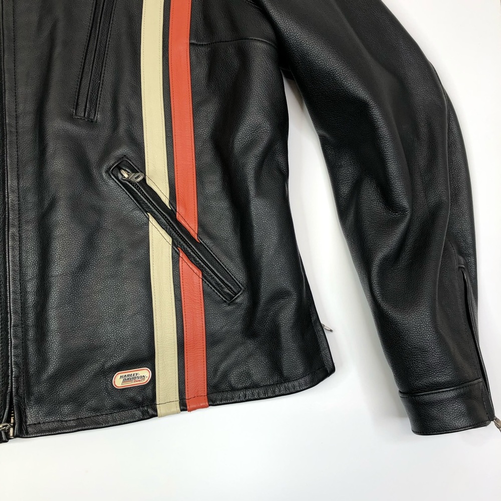Harley Davidson Racing Leather Jacket Black - Xl - Gem